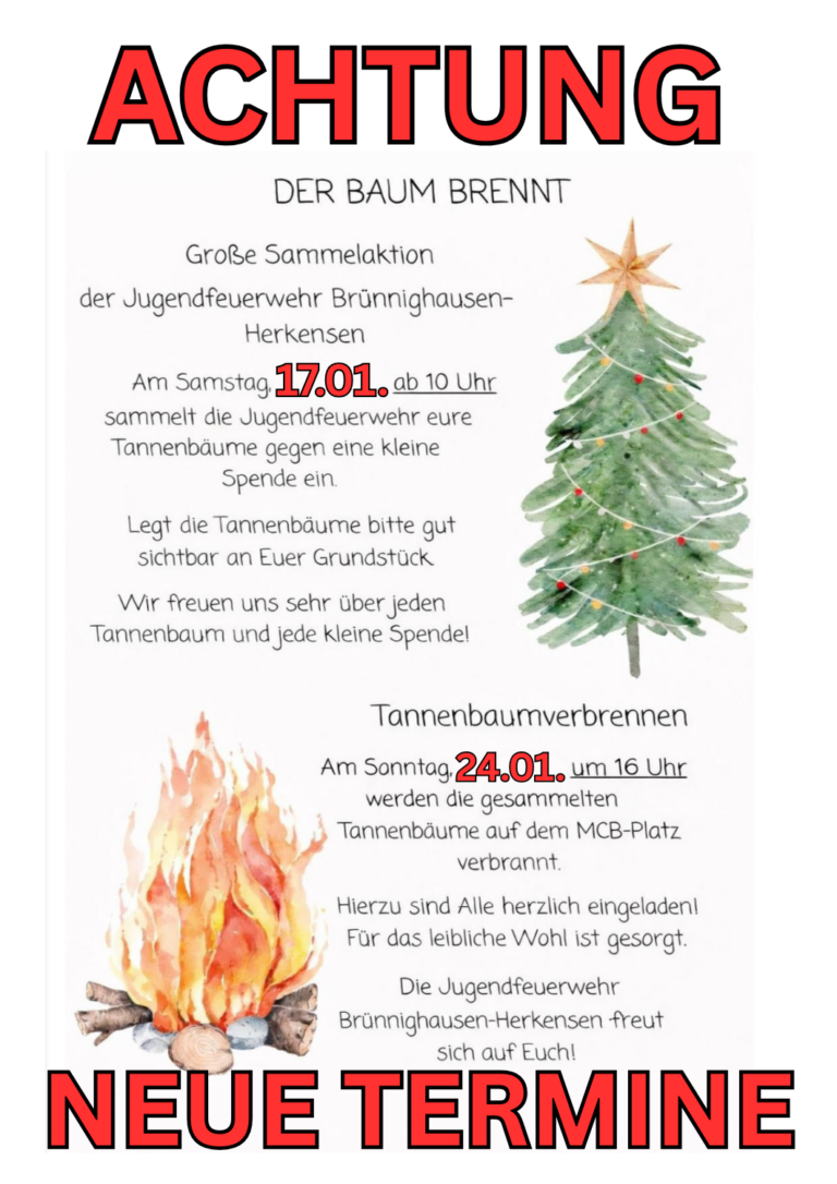 Neue Termine Tannenbaum – Niedersächsische LandNews